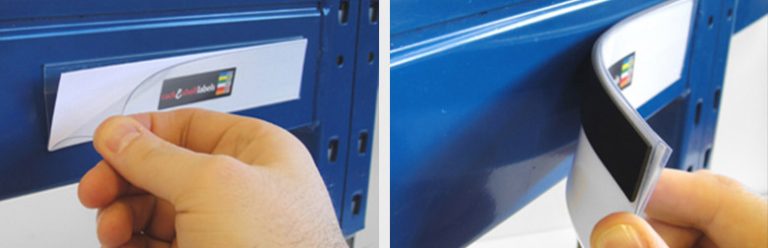 Plastic Magnetic Label Holders | Rack And Shelf Labels