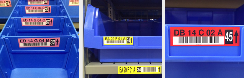 Tote & Bin Labels | Rack And Shelf Labels